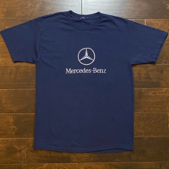 Shirts | Mens Blue Mercedes Benz Tshirt Size Xl | Poshmark